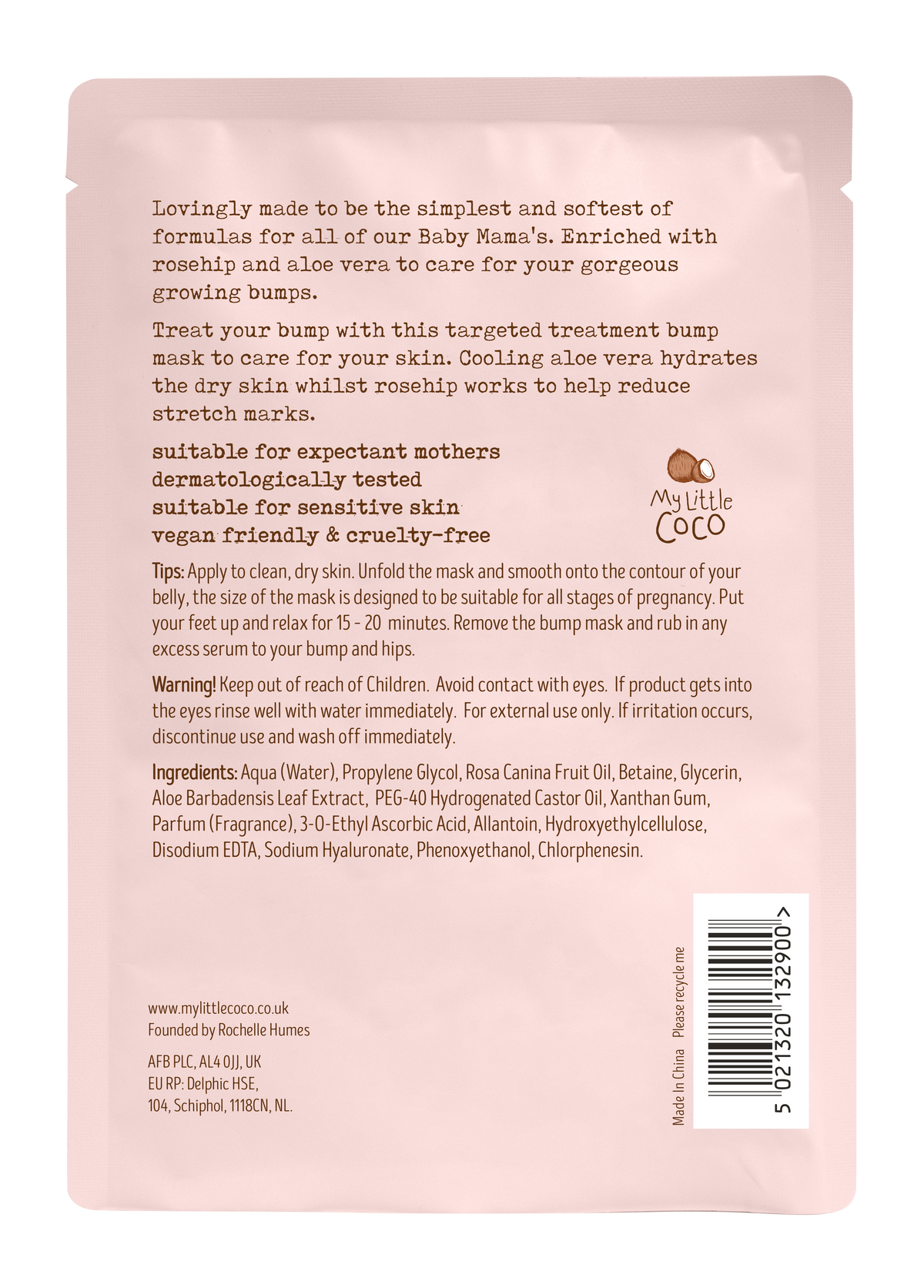 BABY MAMA Hydrating Bump Sheet Mask - My Little Coco